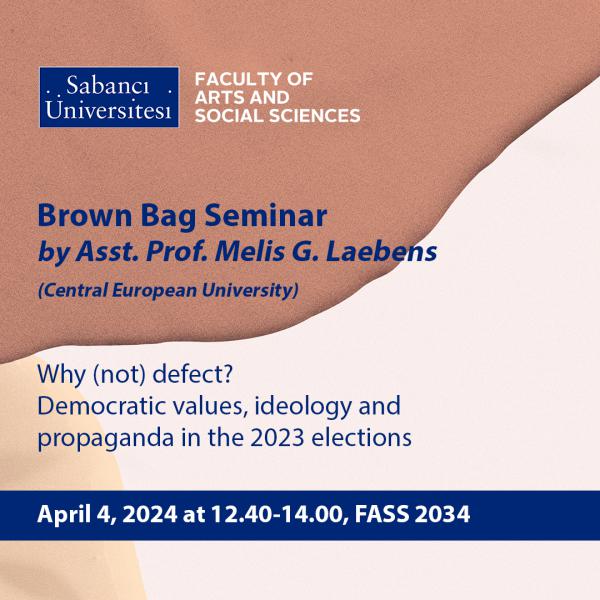 Brown Bag Seminar by Melis G. Laebens (Central European University) | Faculty of Arts and Social ...